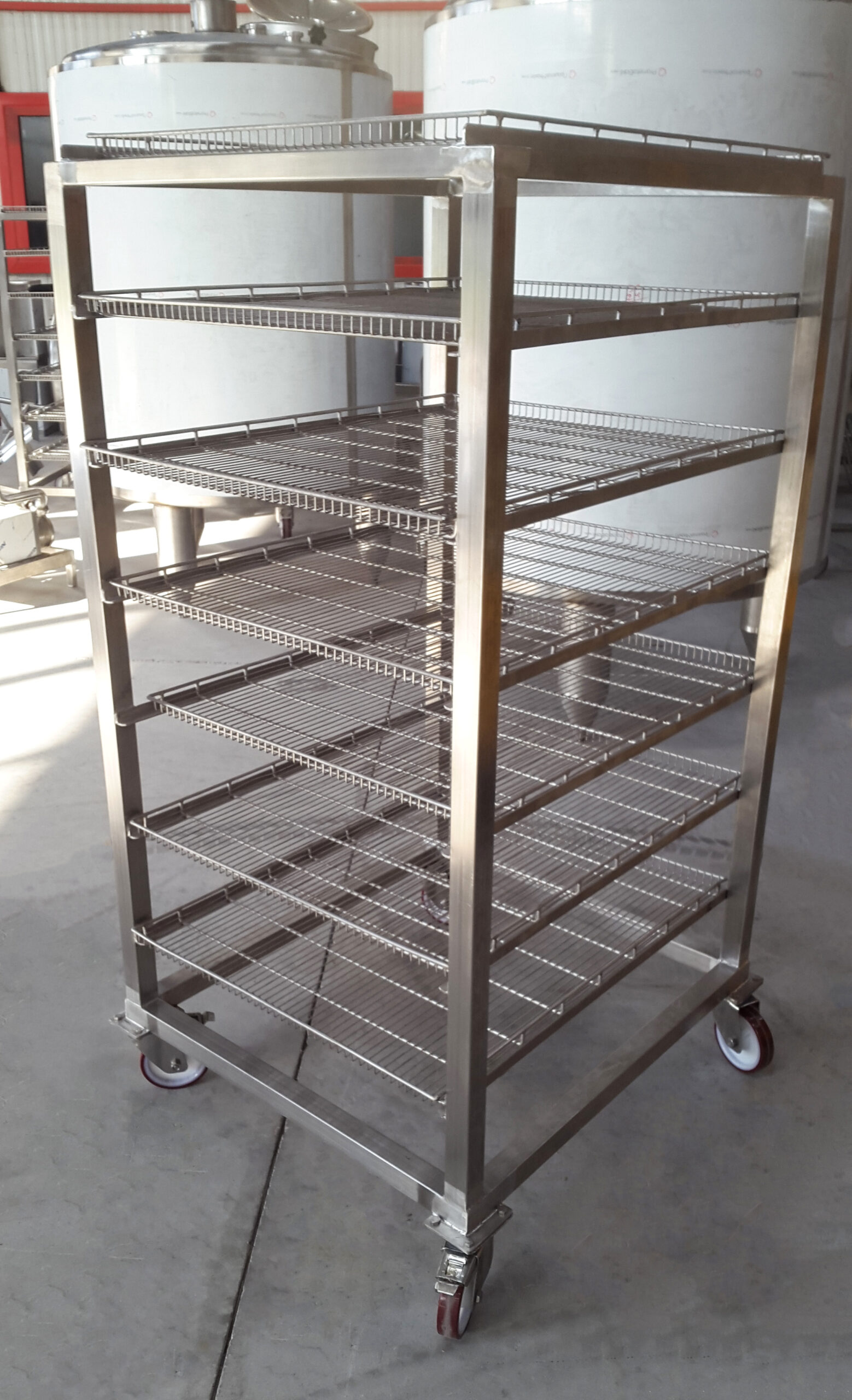 CART FOR YOGURT CUPS - Inox Gennadios